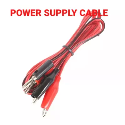 2 Pin DC Power Supply Cable Alligator Clips to Banana Plug