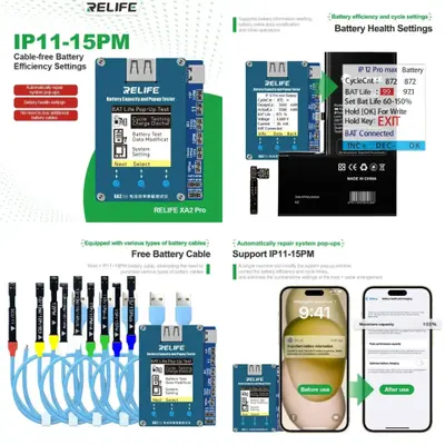 Relife XA2 Pro Cable free Battery Efficiency Settings Autom