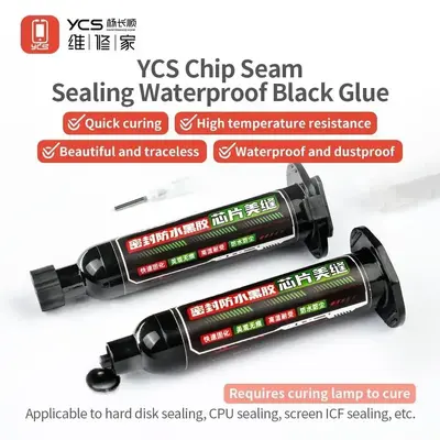 YCS Black Chip Sealing Glue UV Curing Waterproof Adhesive