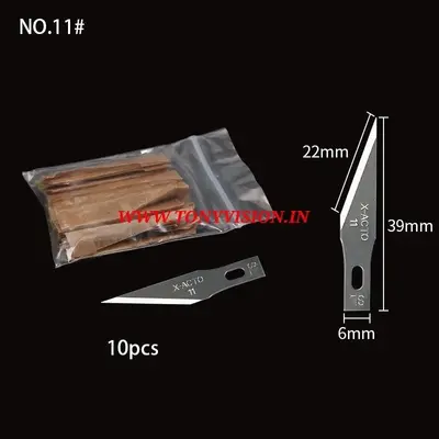 10 Pcs No 11 Carving Blades For CPU PCB Glue Cutting Blade For PCB Repair