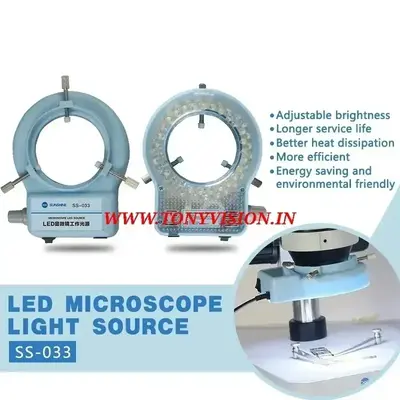 Sunshine SS-033 LED Microscope Ring Light Source for Stereo Microscope
