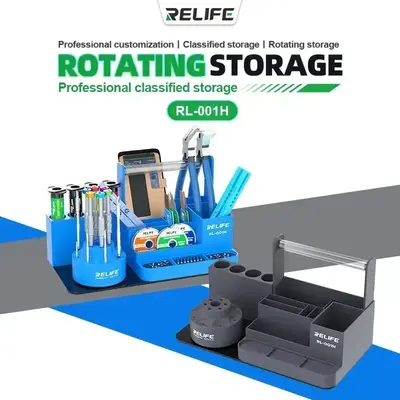 Relife RL-001H 360 Rotating Smart Repair Storage Rack Tweeze