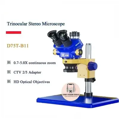 Mechanic D75T Trinocular Microscope Master Edition HD