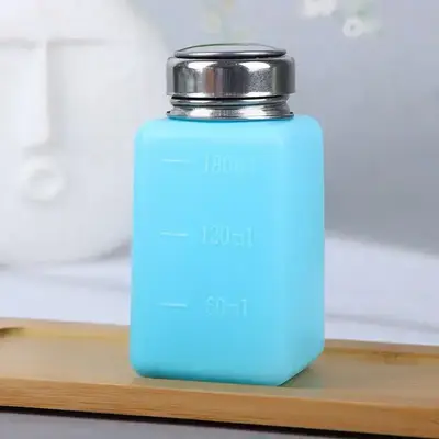 180ML Multi Capacity Square Bottle Push Up Plastic Liquid