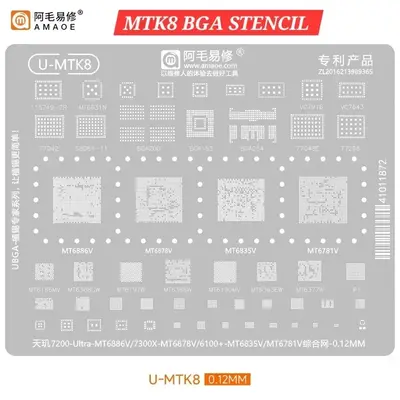 Buy Amaoe U-MTK8 MTK CPU BGA Reballing Stencil for MTK MT688