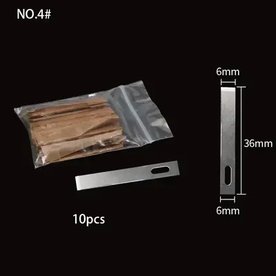 10 Pcs No 4 Carving Blades For CPU PCB Glue Cutting Blade Fo