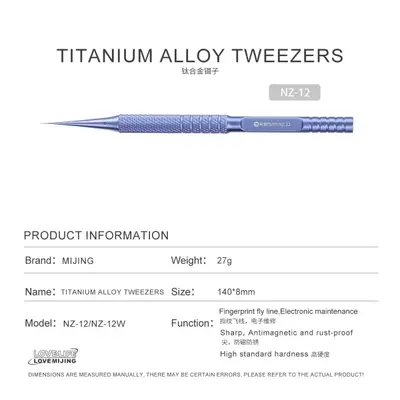 Buy Mijing NZ Series Anti Magnetic Anti Rust Titanium Alloy