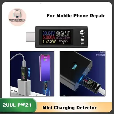 2UUL PW21 Type-C Mini Charging Mate Detector for Phone Repai