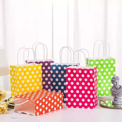 Buy Polka dots Gift Paper Bags online at Wholesale Prices