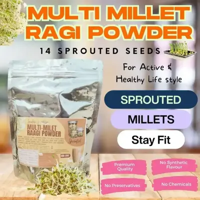 Multi Grain Sprouted Ragi Powder | 100% Natural