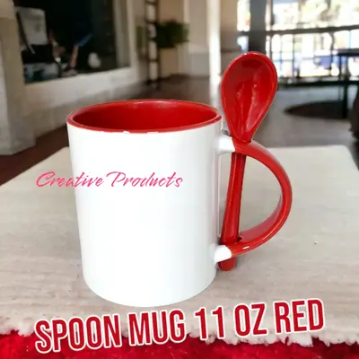 SPOON MUG 11 OZ RED online at best price | Creative Products