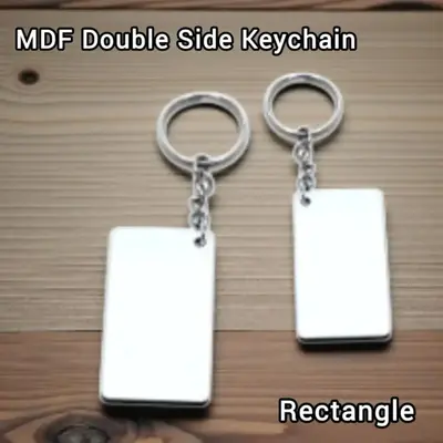 Buy MDF DOUBLE SIDE KEYCHAIN RECTANGLE online at best price | Creative ...