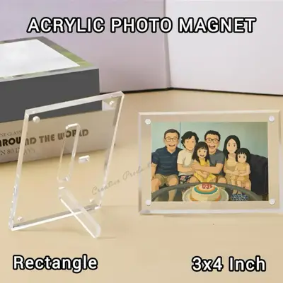 ACRYLIC PHOTO MAGNET- RECTANGLE (3x4 INCH)|Creative Products