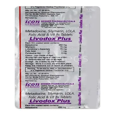 Buy LIVODOX PLUS TAB Online | Micro Chemist
