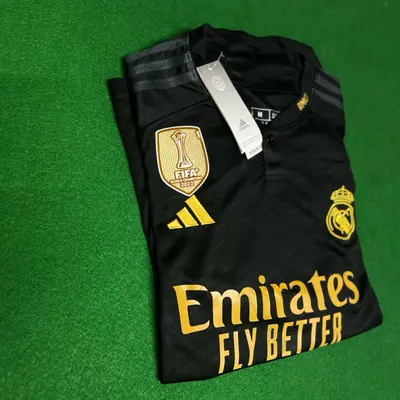 Buy REAL MADRID 3RD KIT WITH BADGES 23/24 online at best price | The ...