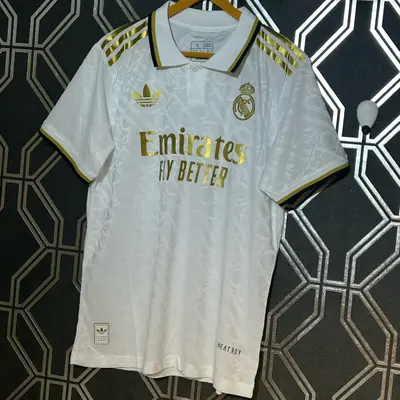 Buy REAL MADRID WHITE AND GOLD LIMITED EDITION AUTHENTIC ORIGINALS 2024 ...