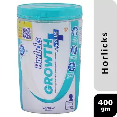 Buy Horlicks Vanilla Growth Plus 400 g online at best price | SB Medicose