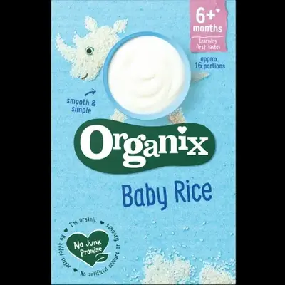 ORGANIX BABY FOOD 6+ MONTHS - BABY RICE (100G)