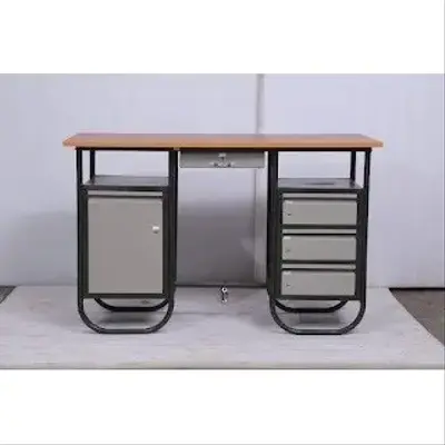 Buy Metal Office Table 4/2ft online at best price | GUJJU FURNITURE