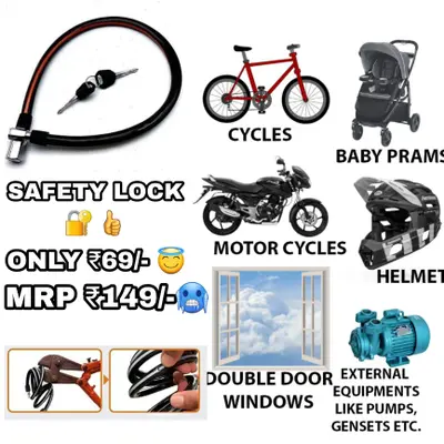 Buy Cycle Lock -Against Theft- Cycle Locks for Bicycle Cycle Lock with ...
