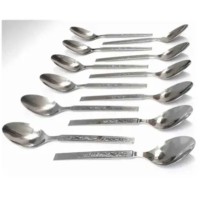 Order STAINLESS STEEL SPOON 12PCS Online From MEHTA MART MHM,ULHASNAGAR