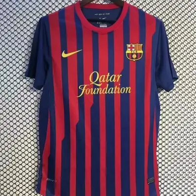 Buy FC BARCELONA 11/12 HOME KIT (RETRO FAN VERSION) online at best ...