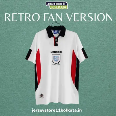Buy ENGLAND 1998 HOME KIT RETRO FAN VERSION online at best price ...