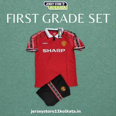 Buy MANCHESTER UNITED 99/00 RETRO HOME KIT (FIRST GRADE SET) online at ...