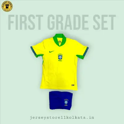 Buy BRAZIL 2024 COPA HOME KIT (FIRST GRADE SET) online at best price ...