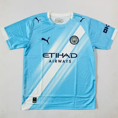Buy Manchester City 25/26 Home Kit Embroidery Sublimation online at ...