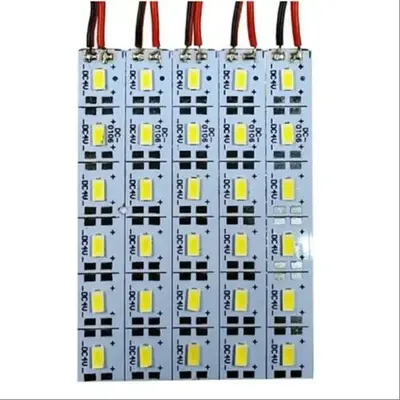 Buy Dc 4 Volt Smd Led 30 Pcs (5 STRIP) Aluminum Slot Rigid Strip Smd ...