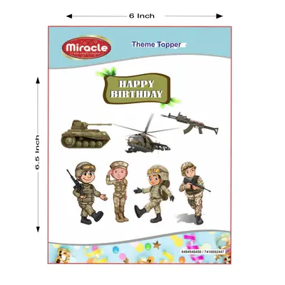 Order Miracle Paper Tag Army Theme Online From JAY FOODS,Pune