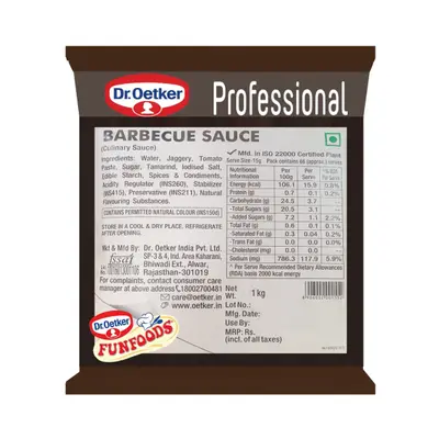 Dr. Oetker Funfoods Barbecue Sauce 1kg | JAY FOODS