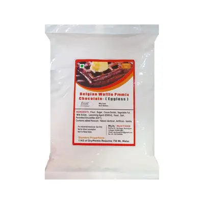 Buy Belgian Waffle Premix Chocolate Eggless 1kg | JAY FOODS