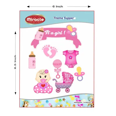 Order Miracle Paper Tag Its A Girl Theme Online From JAY FOODS,Pune