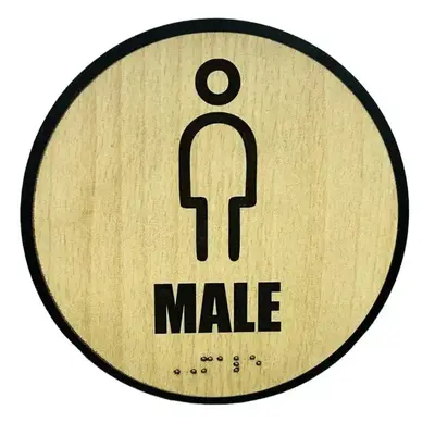 Order Male Mdf Braille Signage Board with Self Adhesive Tape Online ...