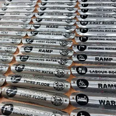 Buy SS Ramp Railing Braille Signage -111 Pack of 1 Pcs online at best ...