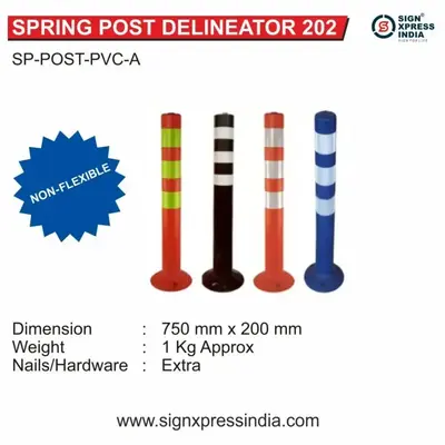 Order Spring Post Delineator Pvc Non Flexible 202 Pack of 1 pcs Online ...