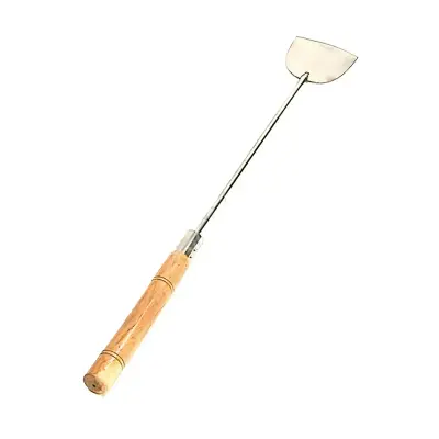 Buy Z.A. Stainless Steel Kadai Karchi Palta Turner with Wooden Handle ...
