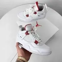 Buy Air Jordan Retro 4 Red Metallic (UA Quality) online at best price ...