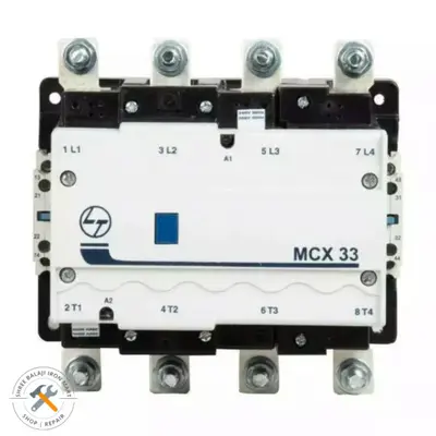 L&T Lauritz Knudsen MCX 33 Contactor 200A 4 Pole + (2NO + 2NC) - CS97021