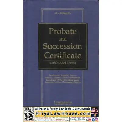 Probate and Succession Certificate with Model Forms