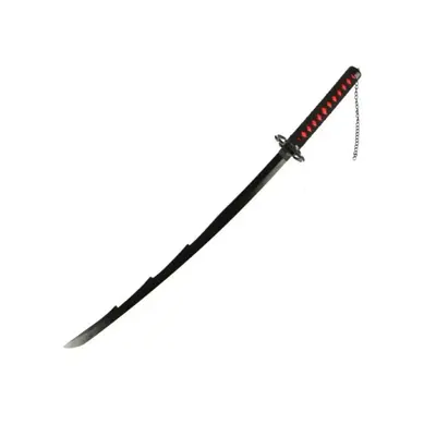 Buy BLEACH: KUROSAKI ICHIGO ZANGETSU V2 PRACTICE KATANA BLACK (WOODEN) online at best price ...