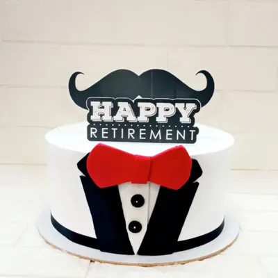 Order Happy Retirement Cake Online From Varushi Cake Queen,Kharar
