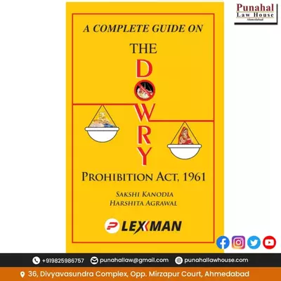 Order Dowry Prohibition Act,1961 Online From Punahal Law House,Ahmedabad