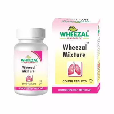 Buy WHEEZAL MIXTURE TABLETS online at best price | WHEEZAL HOMOEO PHARMA