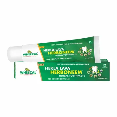 Buy WHEEZAL HEKLA LAVA HERBONEEM HERBAL TOOTHPASTE 100 GM online at ...