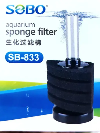 SOBO SB-833 Aquarium Sponge Filter for Small Tanks