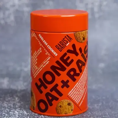Buy Honey Oat Raisin Cookies Tin 100g online at best price | Barista Coffee