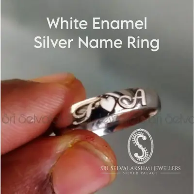 Silver ring for men with name store